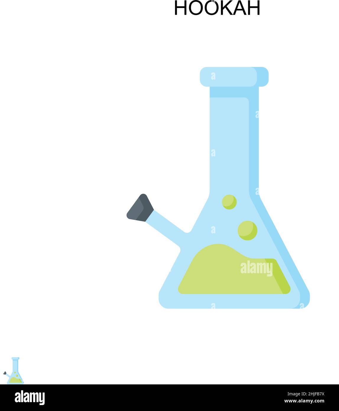 Hookah Simple vector icon. Illustration symbol design template for web ...