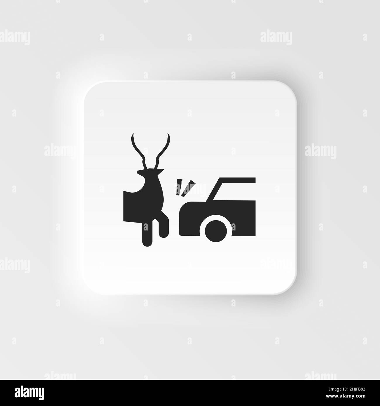Accident, animal, car, collision, deer icon - Vector. Insurance ...