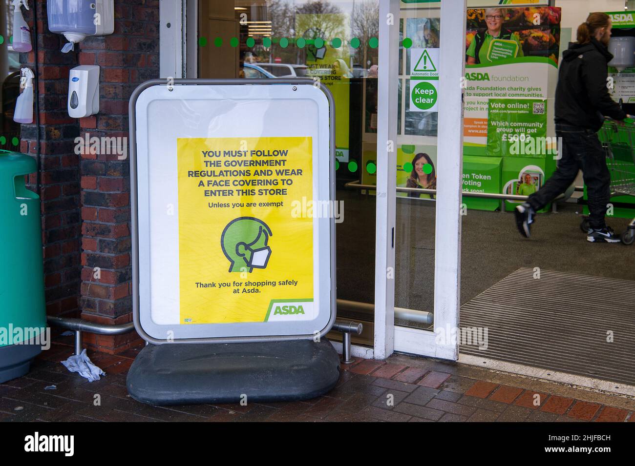 Slough Berkshire Uk 27th January 2022 The Asda Supermarket In