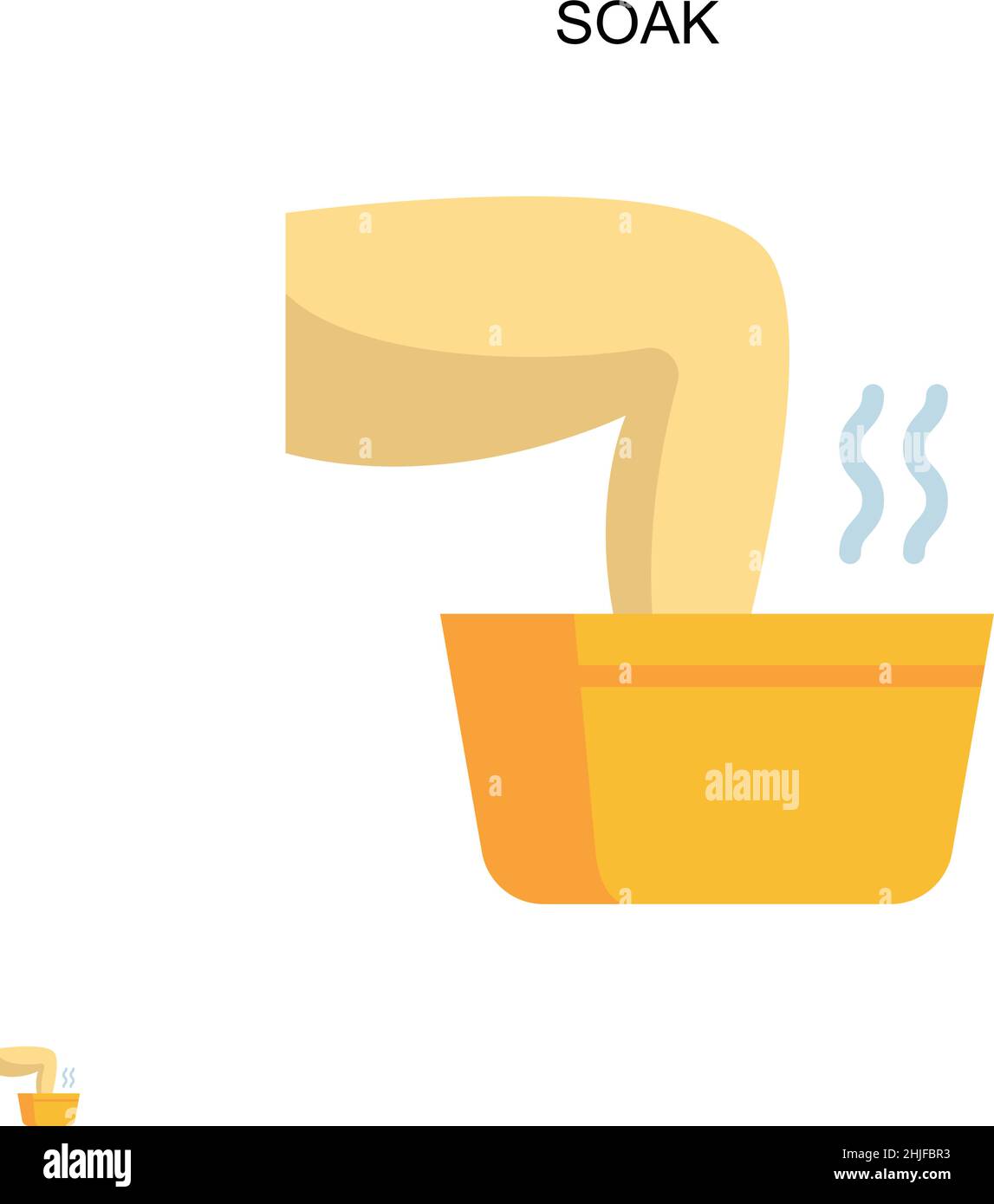 Foot soaking Stock Vector Images - Alamy
