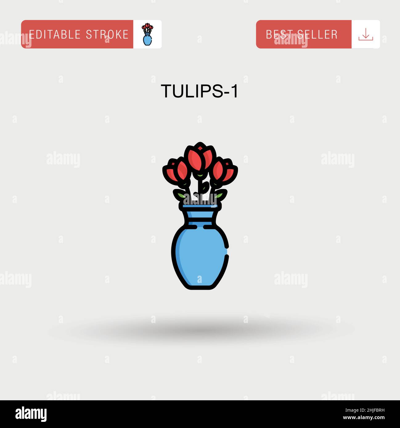 Tulips icon hi-res stock photography and images - Alamy