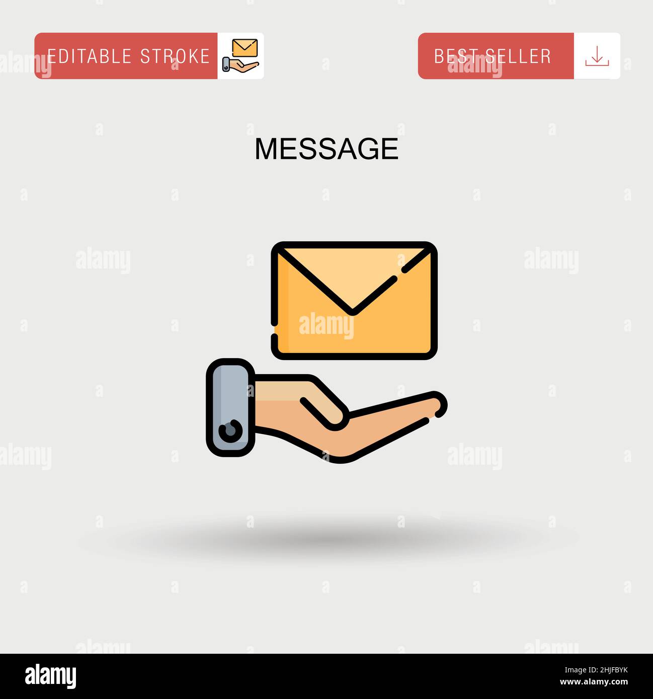 Mobile text message white background Stock Vector Images - Alamy