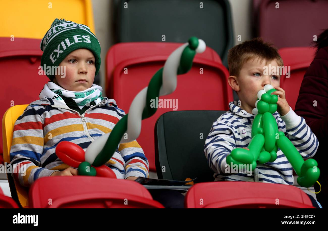 London Irish fans before the game during the Gallagher Premiership ...
