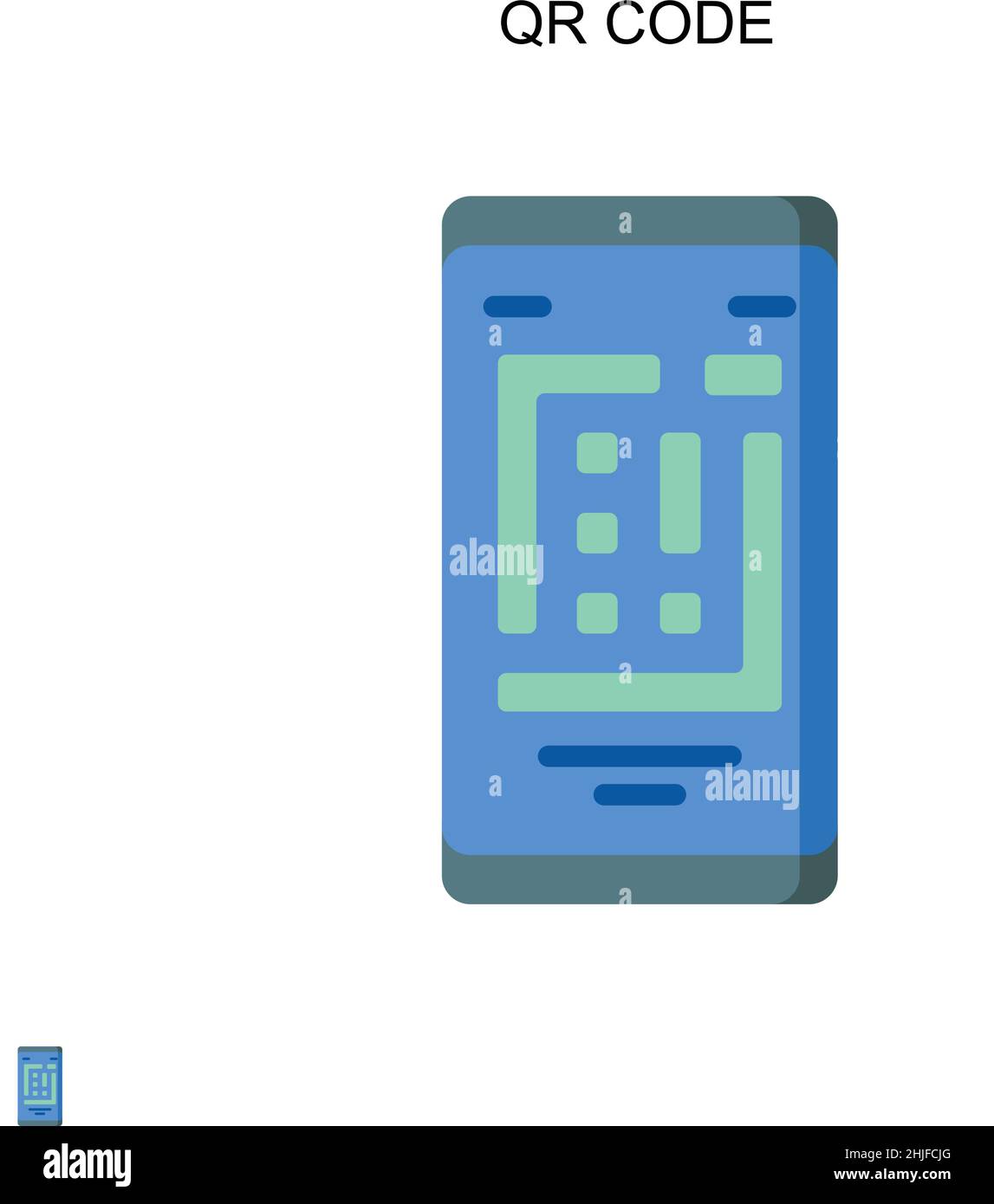 Qr code Simple vector icon. Illustration symbol design template for web ...