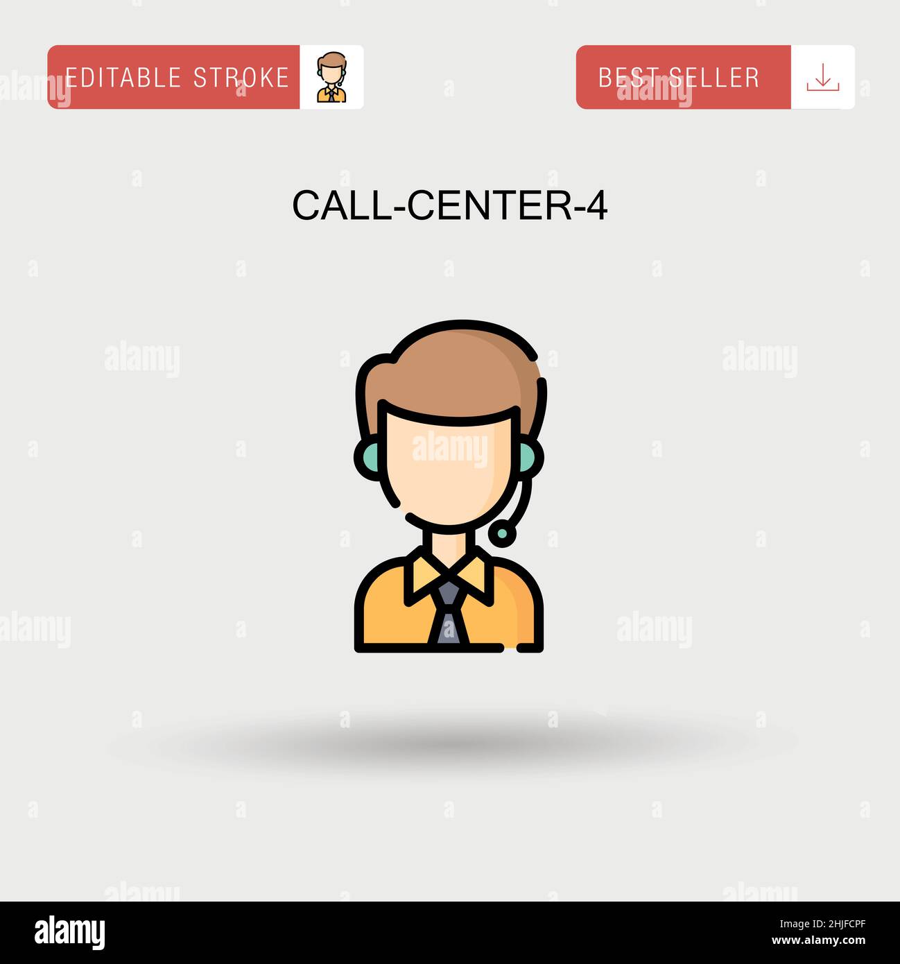 Woman call center support Stock Vector Images - Alamy