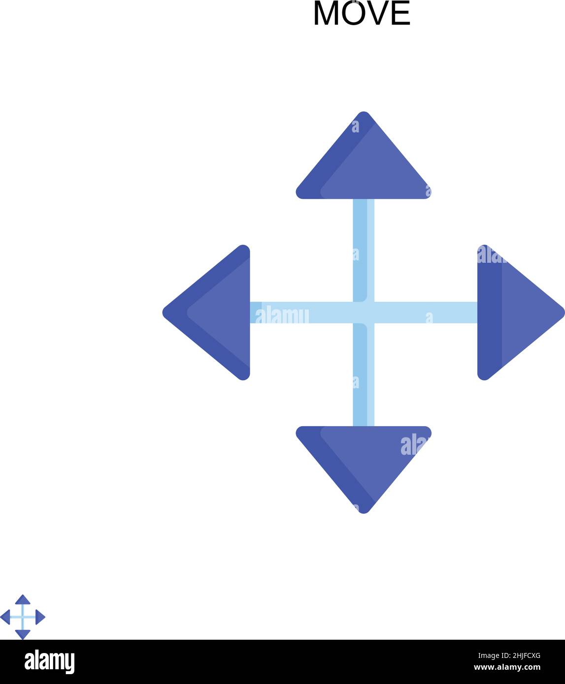 Move Simple vector icon. Illustration symbol design template for web ...