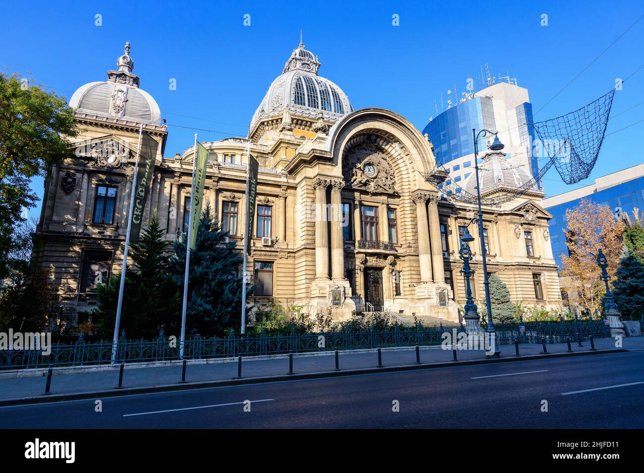Romania cec palace hi-res stock photography and images - Alamy