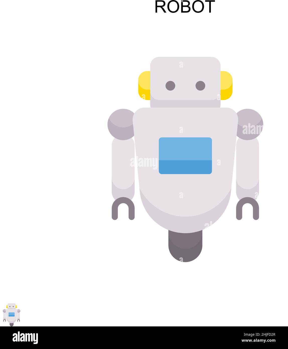 Robot Simple vector icon. Illustration symbol design template for web ...