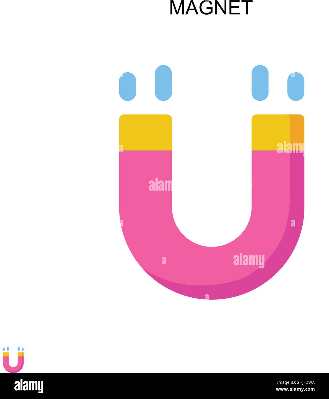 Magnet Simple vector icon. Illustration symbol design template for web ...