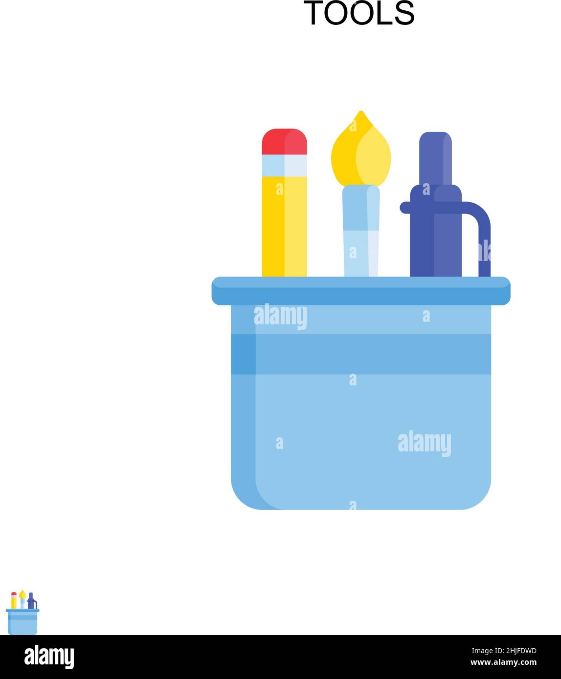 Tools Simple vector icon. Illustration symbol design template for web ...