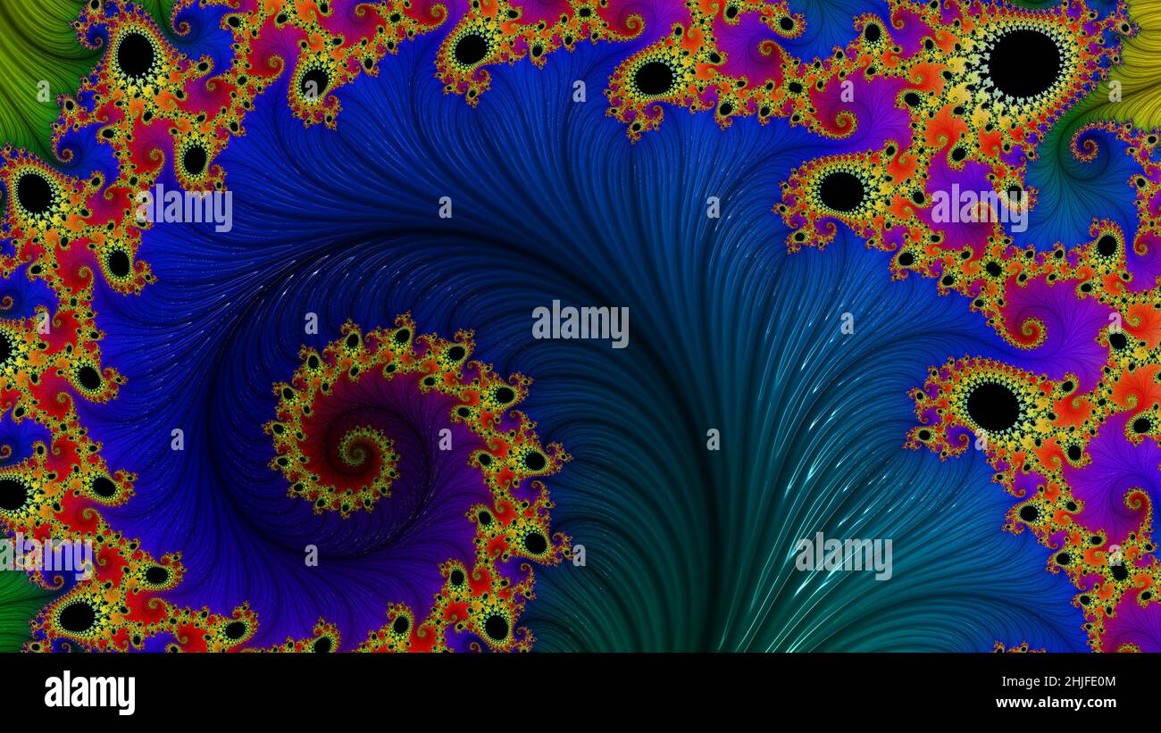 Abstract Computer generated Fractal design. A fractal is a never-ending ...