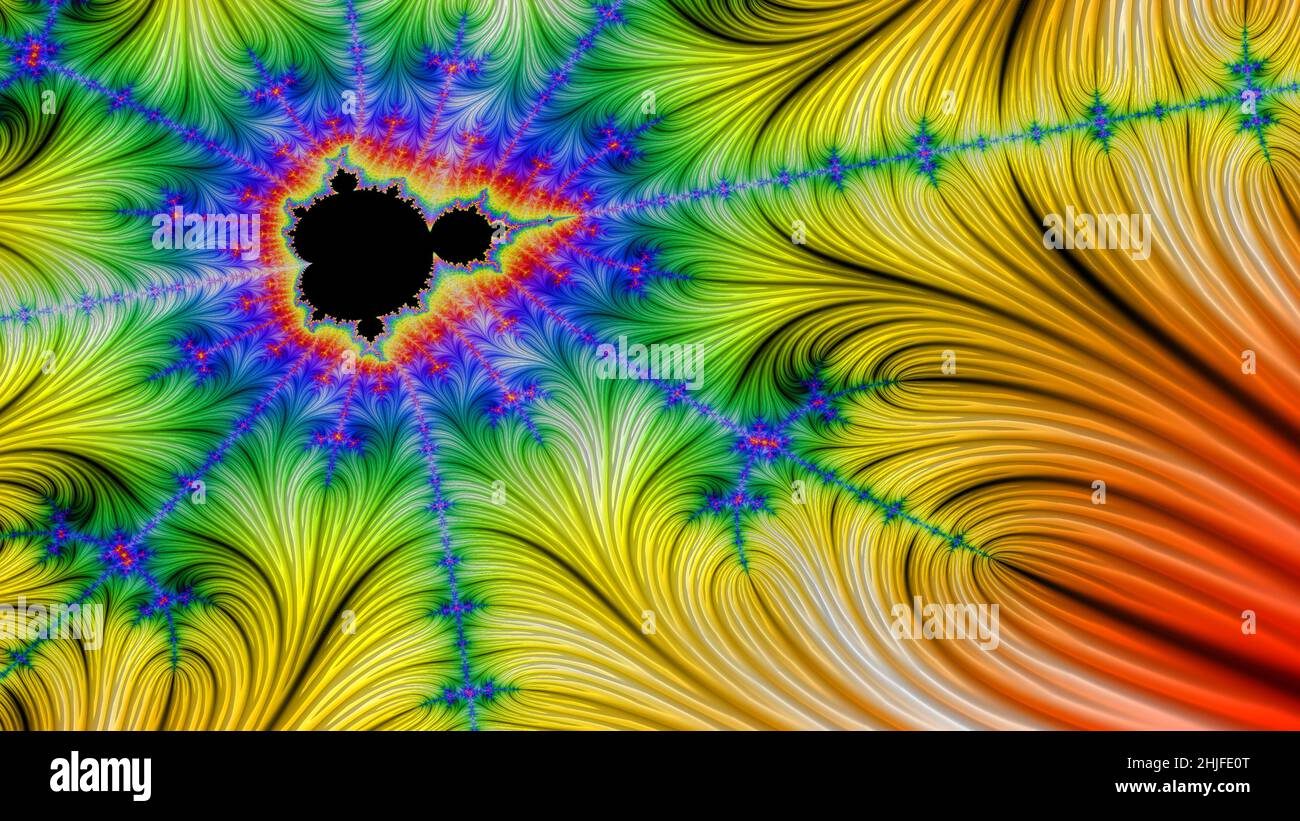 Abstract Computer generated Fractal design. A fractal is a never-ending ...