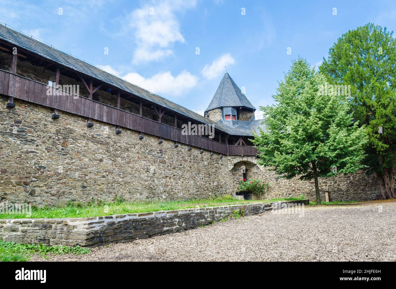 Old defense tower of a historic fortress Stock Photo - Alamy