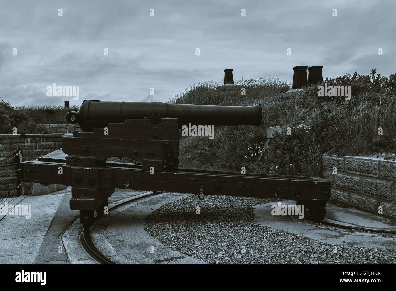 6 pounder gun hi-res stock photography and images - Alamy