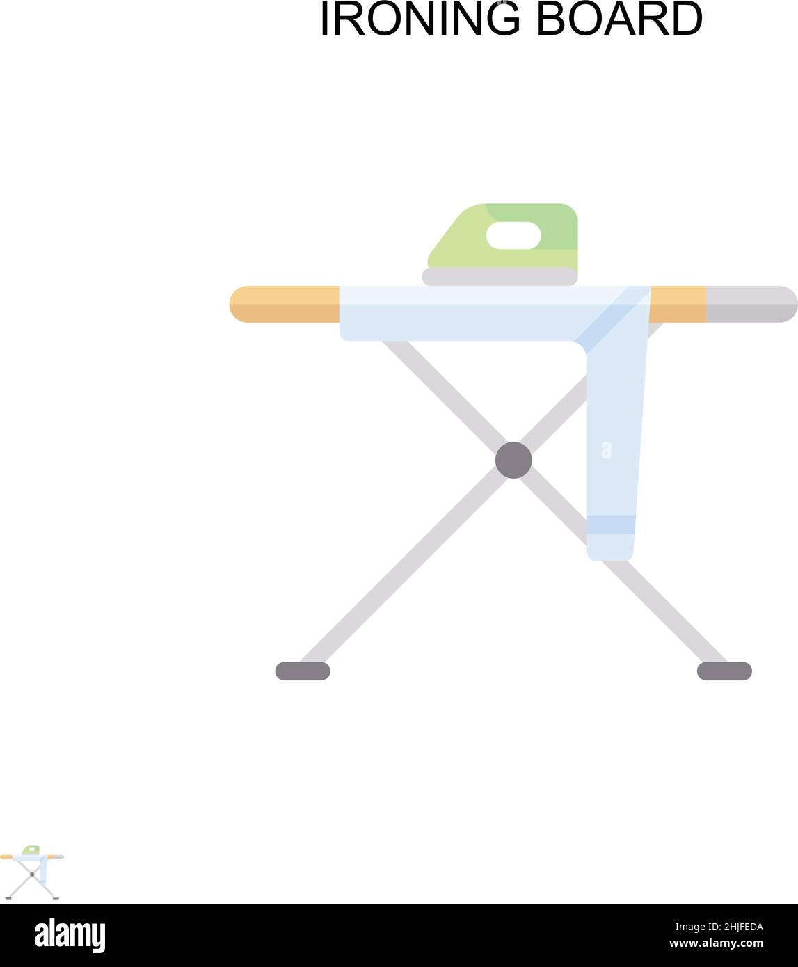 Ironing board Simple vector icon. Illustration symbol design template ...