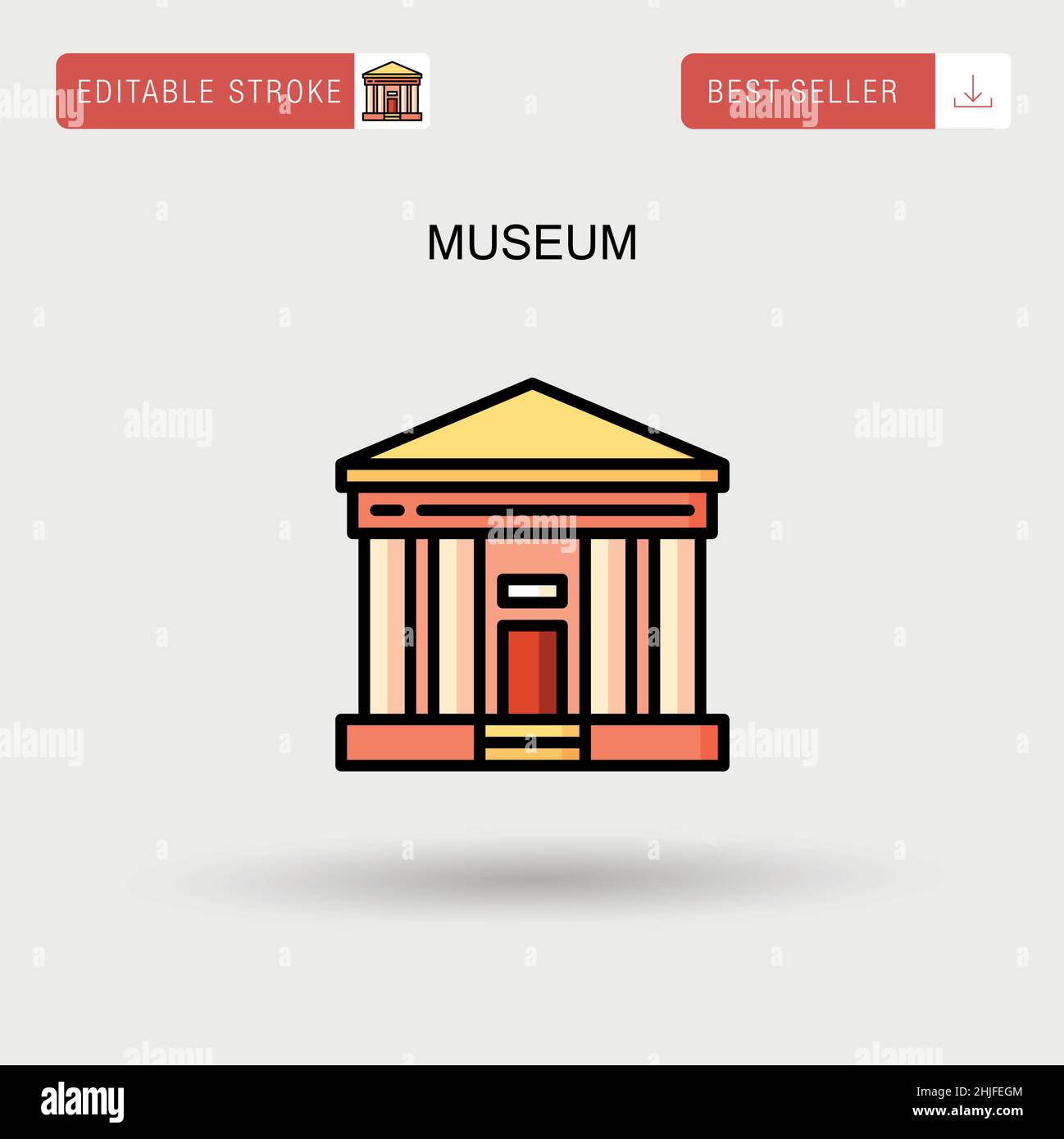 Old museum wall Stock Vector Images - Alamy