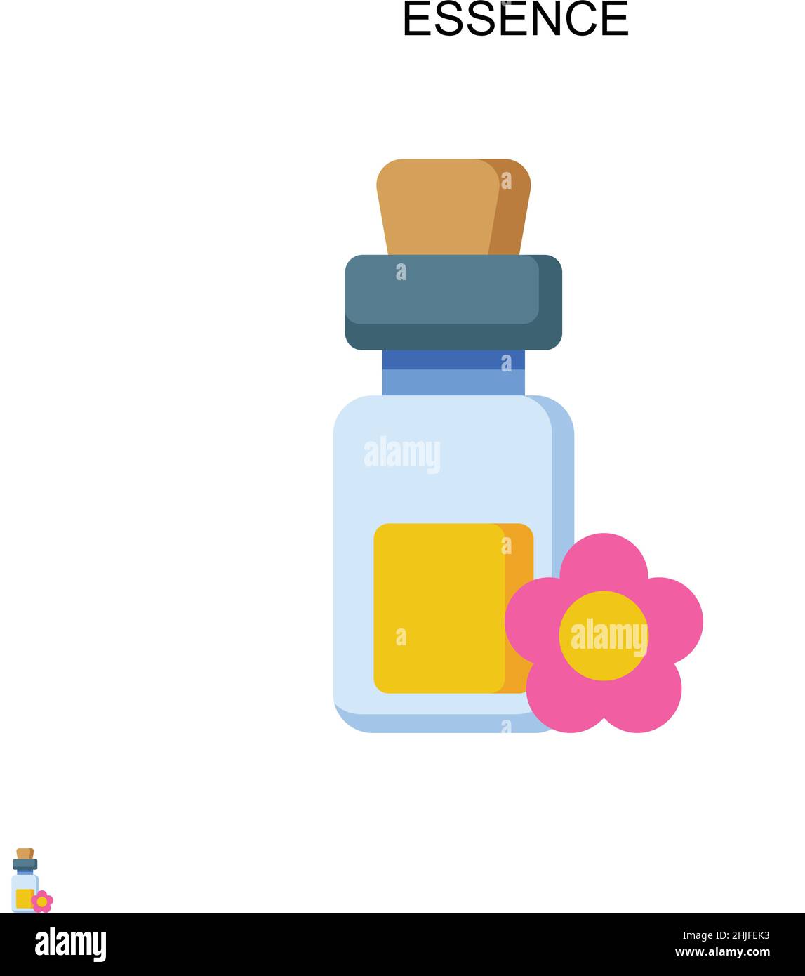 Essence Simple vector icon. Illustration symbol design template for web ...