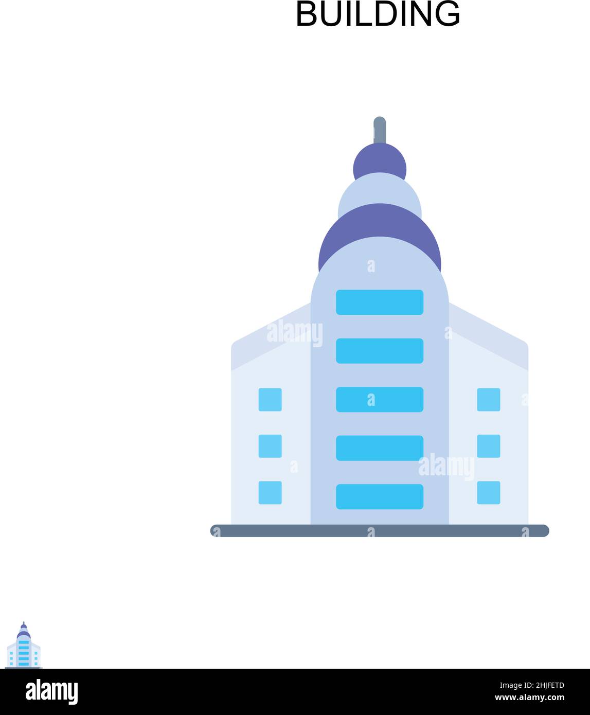 Building Simple vector icon. Illustration symbol design template for ...