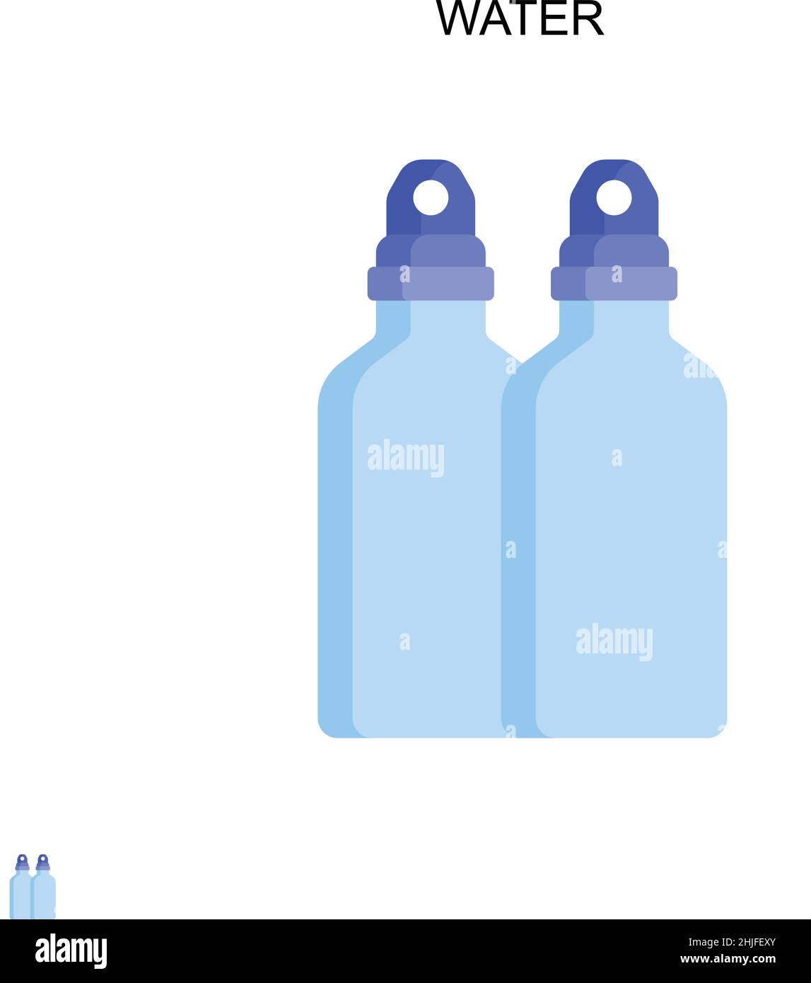 Water Simple vector icon. Illustration symbol design template for web ...