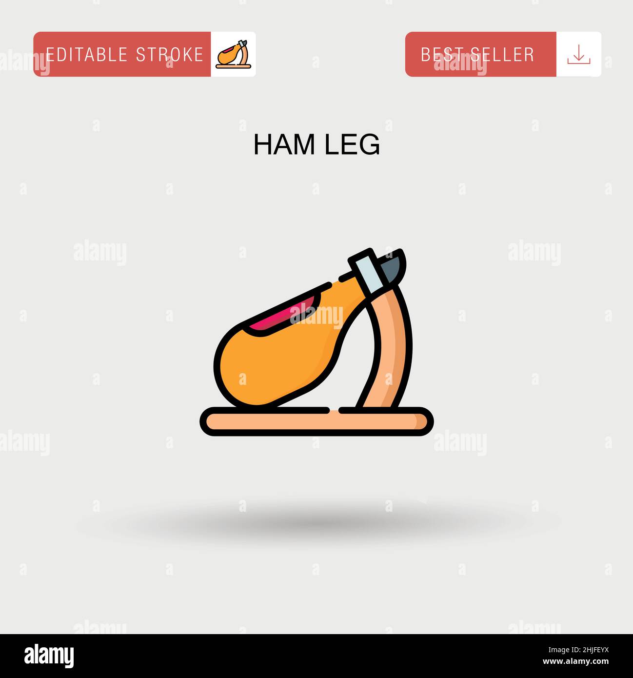 Ham leg dinner hi-res stock photography and images - Alamy