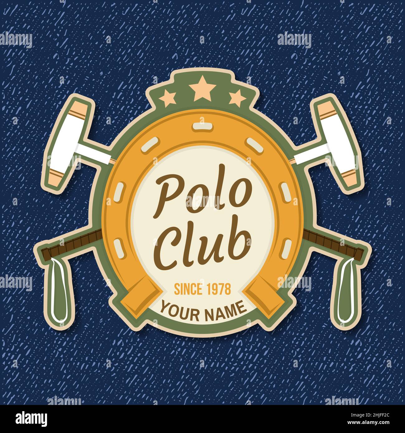 Polo club sport badge, patch, emblem, logo. Vector illustration ...