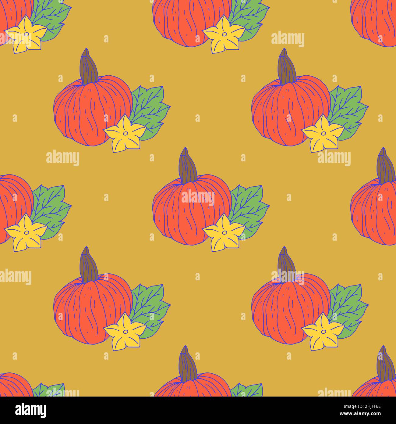 Thanksgiving background golden pumpkin Stock Vector Images - Alamy