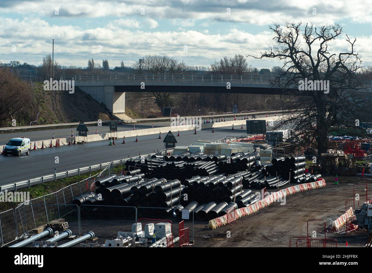 Smart motorway lane closure hi-res stock photography and images - Alamy