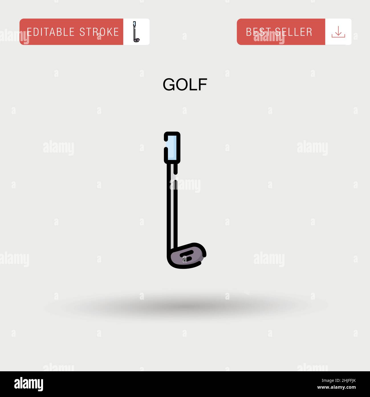 Golf Simple vector icon Stock Vector Image & Art - Alamy