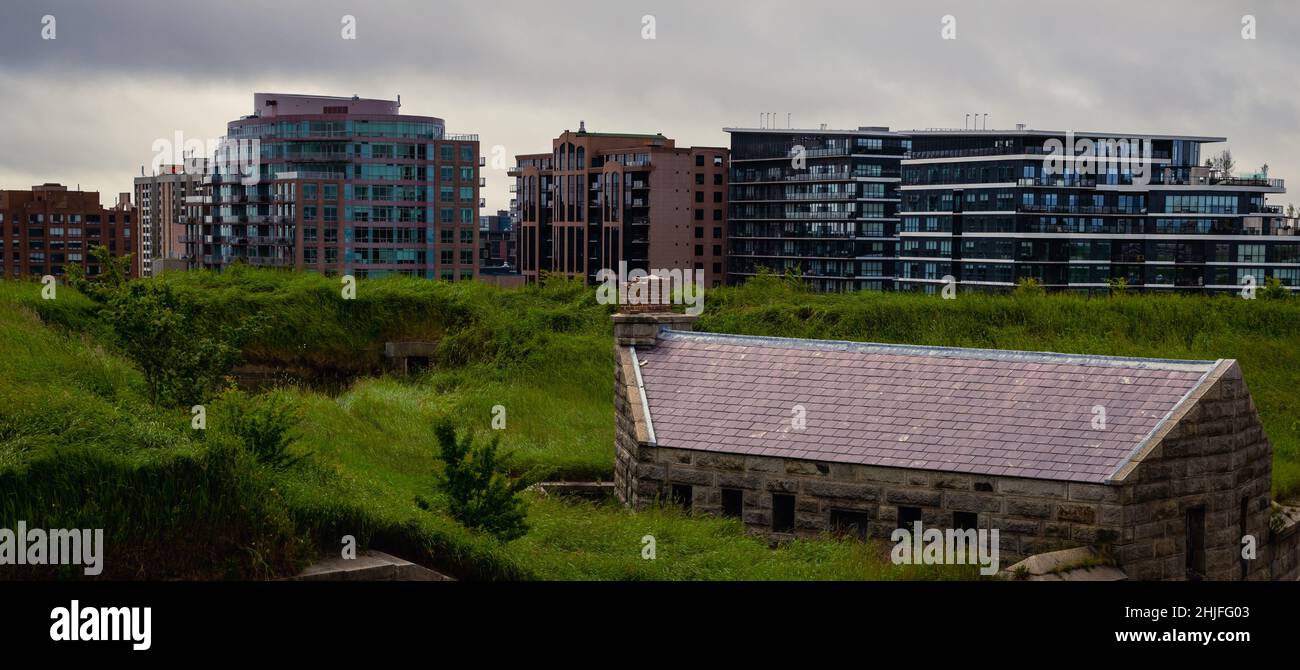 South Ravelin in fort george halifax nova scotia Stock Photo - Alamy