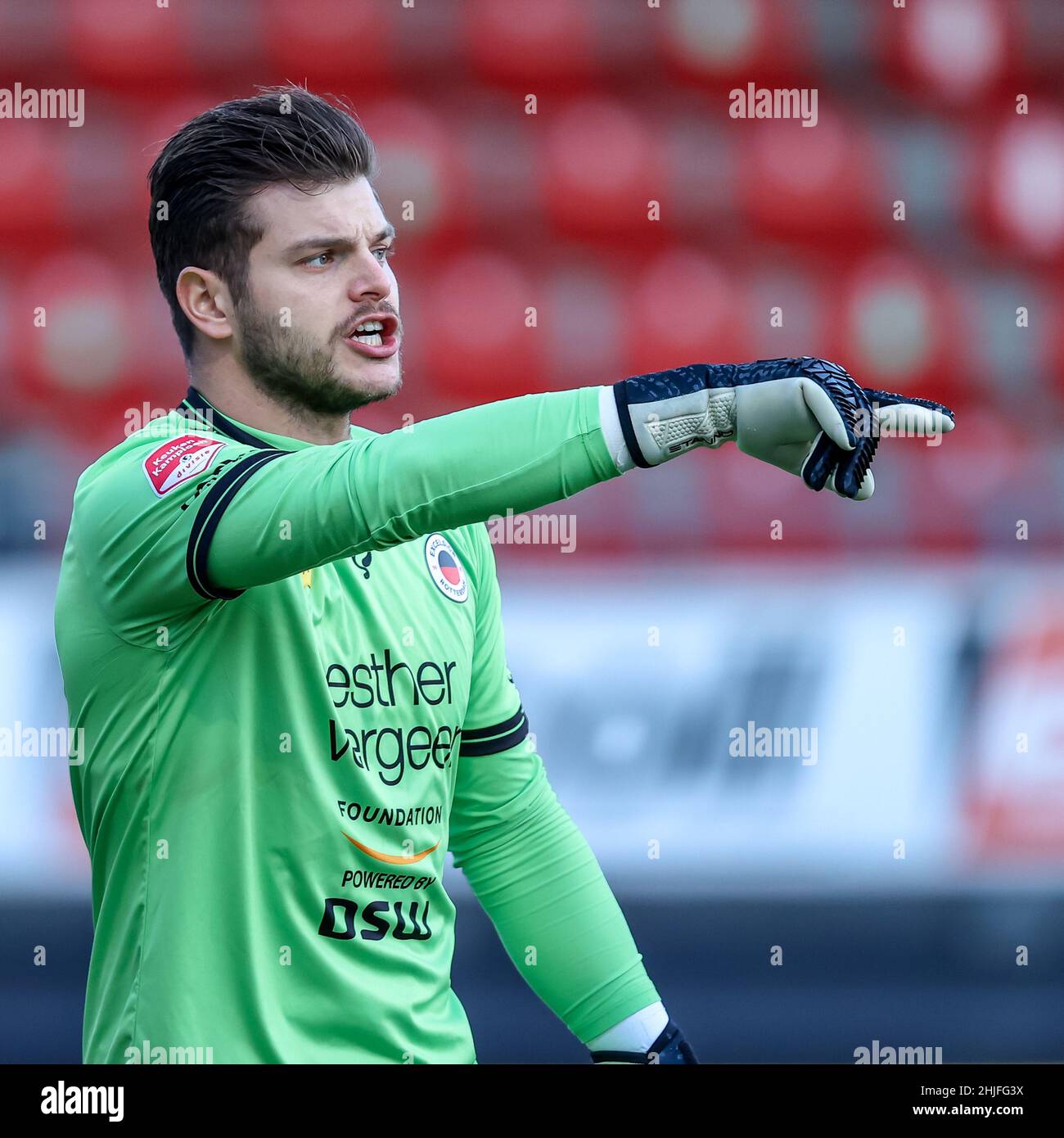 ROTTERDAM, NETHERLANDS - JANUARY 29: Goalkeeper Stijn van Gassel of ...