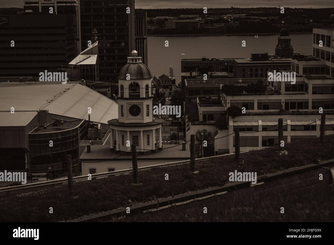 Halifax Town Clock on Citadel Hill Stock Photo - Alamy