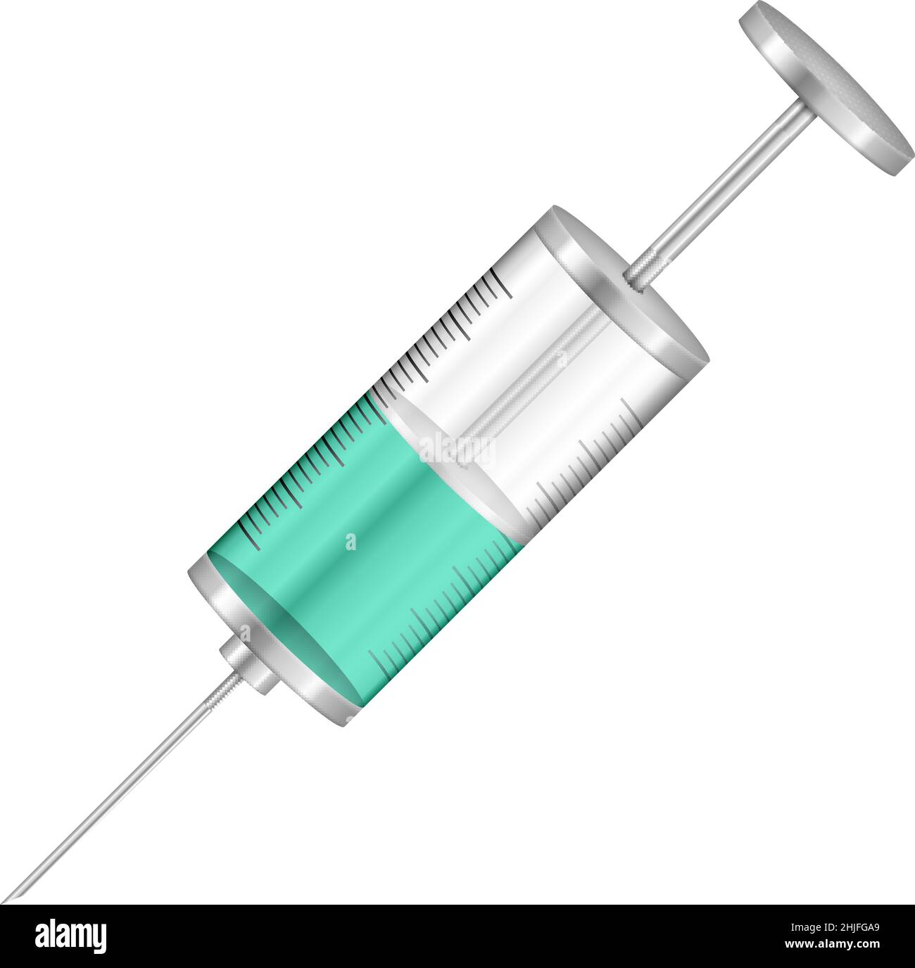Syringe on a white background. Vector illustration Stock Vector Image ...