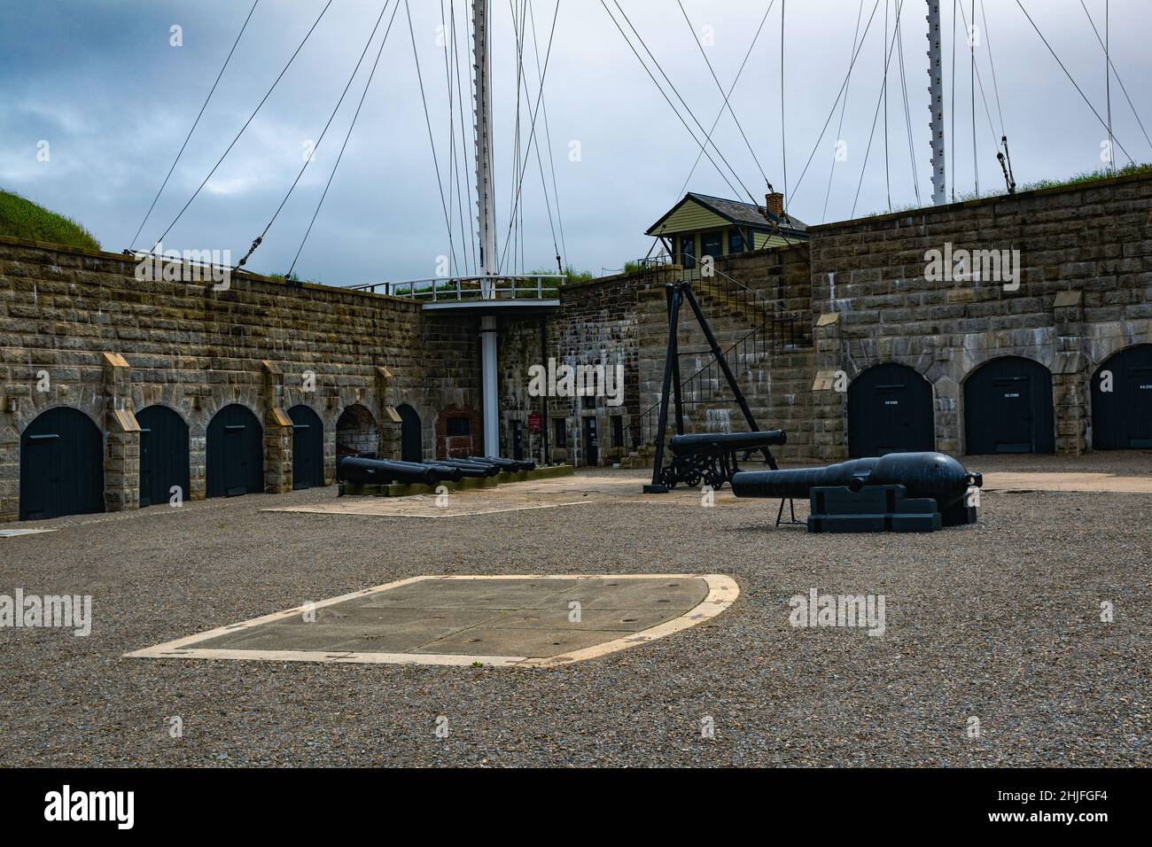 the courtyard in fort george Stock Photo - Alamy