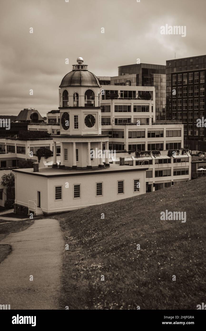 Halifax Town Clock on Citadel Hill Stock Photo - Alamy