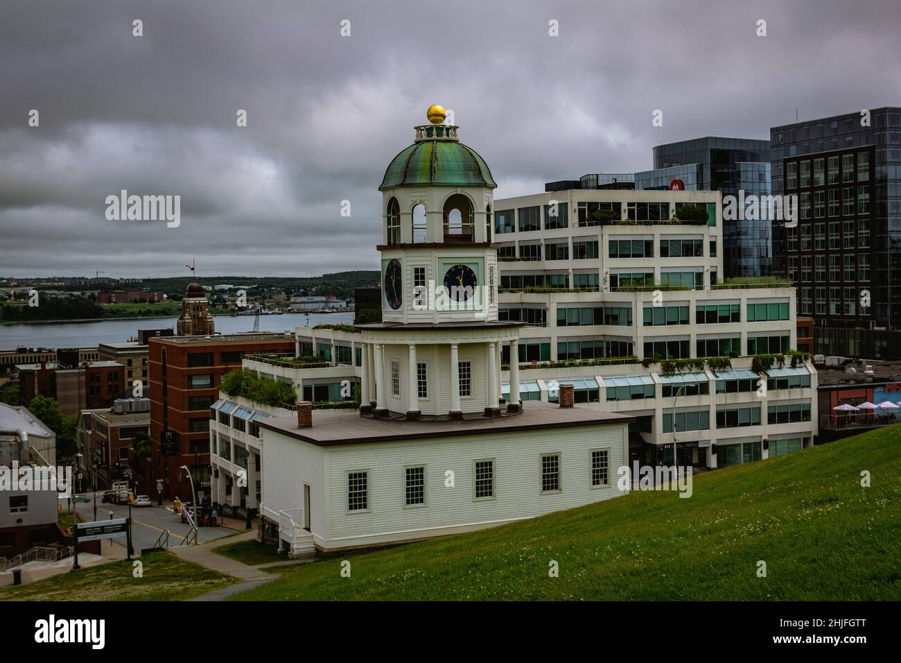 Halifax Town Clock on Citadel Hill Stock Photo - Alamy