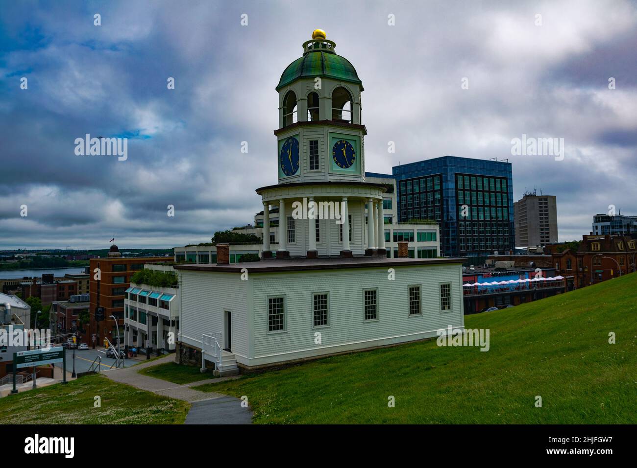 Halifax Town Clock on Citadel Hill Stock Photo - Alamy