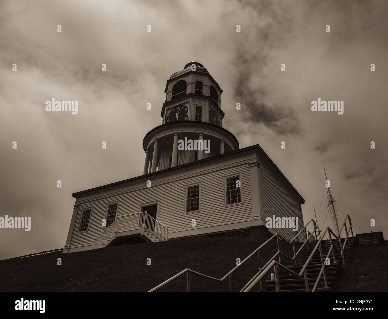Halifax Town Clock on Citadel Hill Stock Photo - Alamy