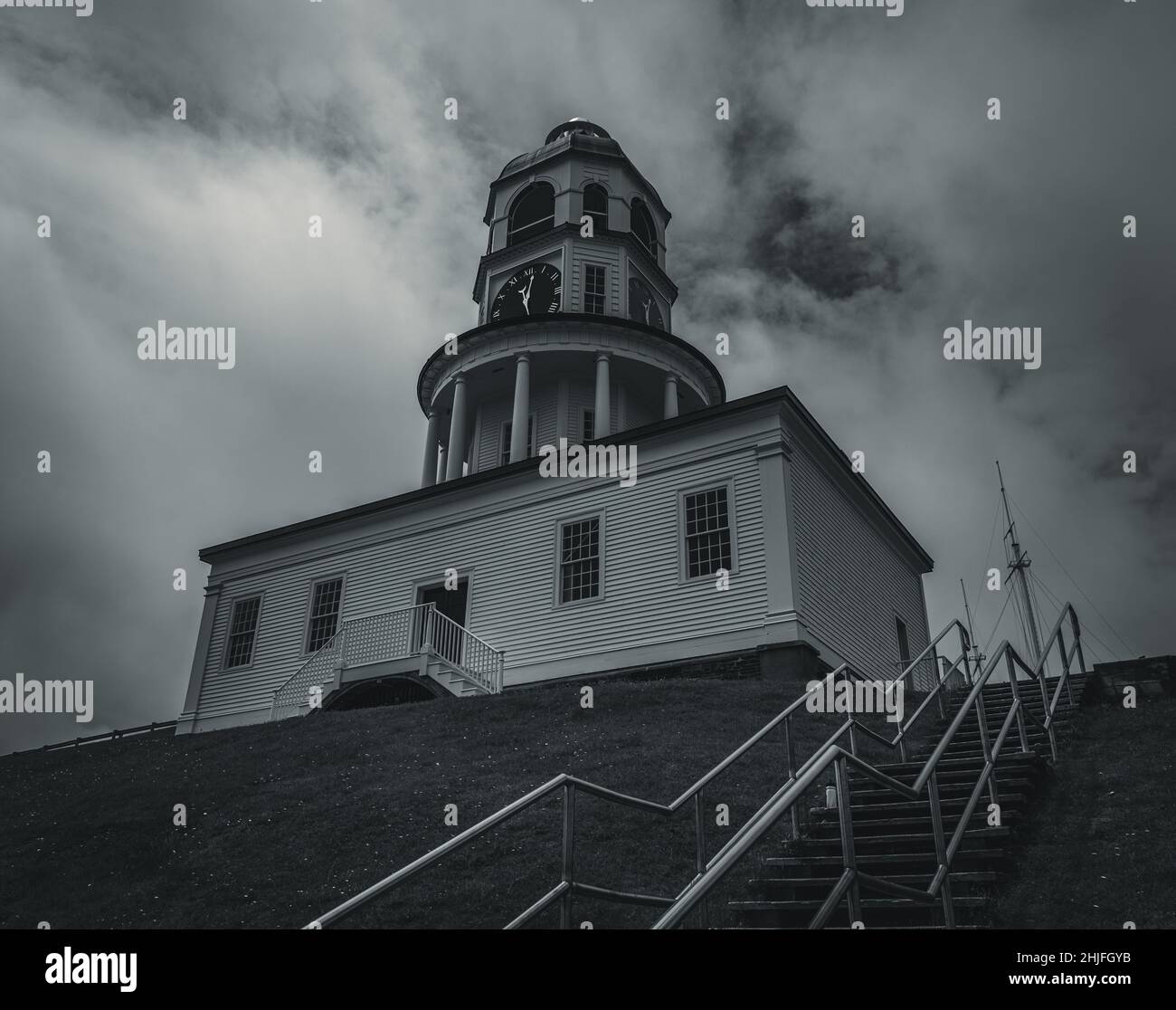 Halifax Town Clock on Citadel Hill Stock Photo - Alamy