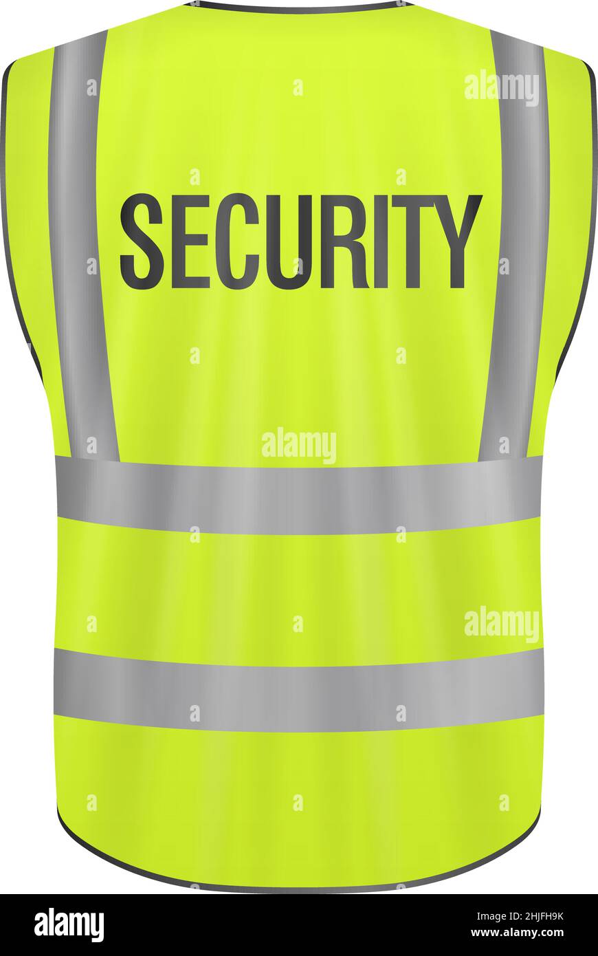 Safety vest security on a white background. Vector illustration Stock ...
