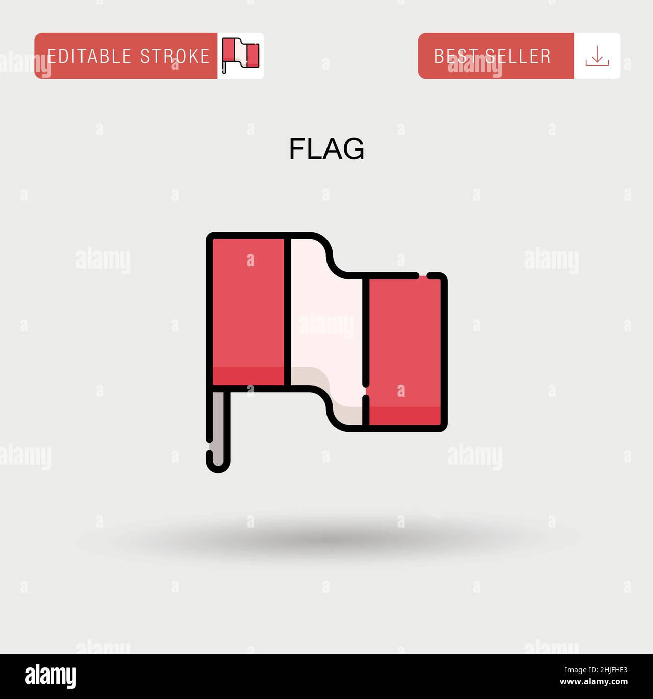 Flag Simple vector icon Stock Vector Image & Art - Alamy