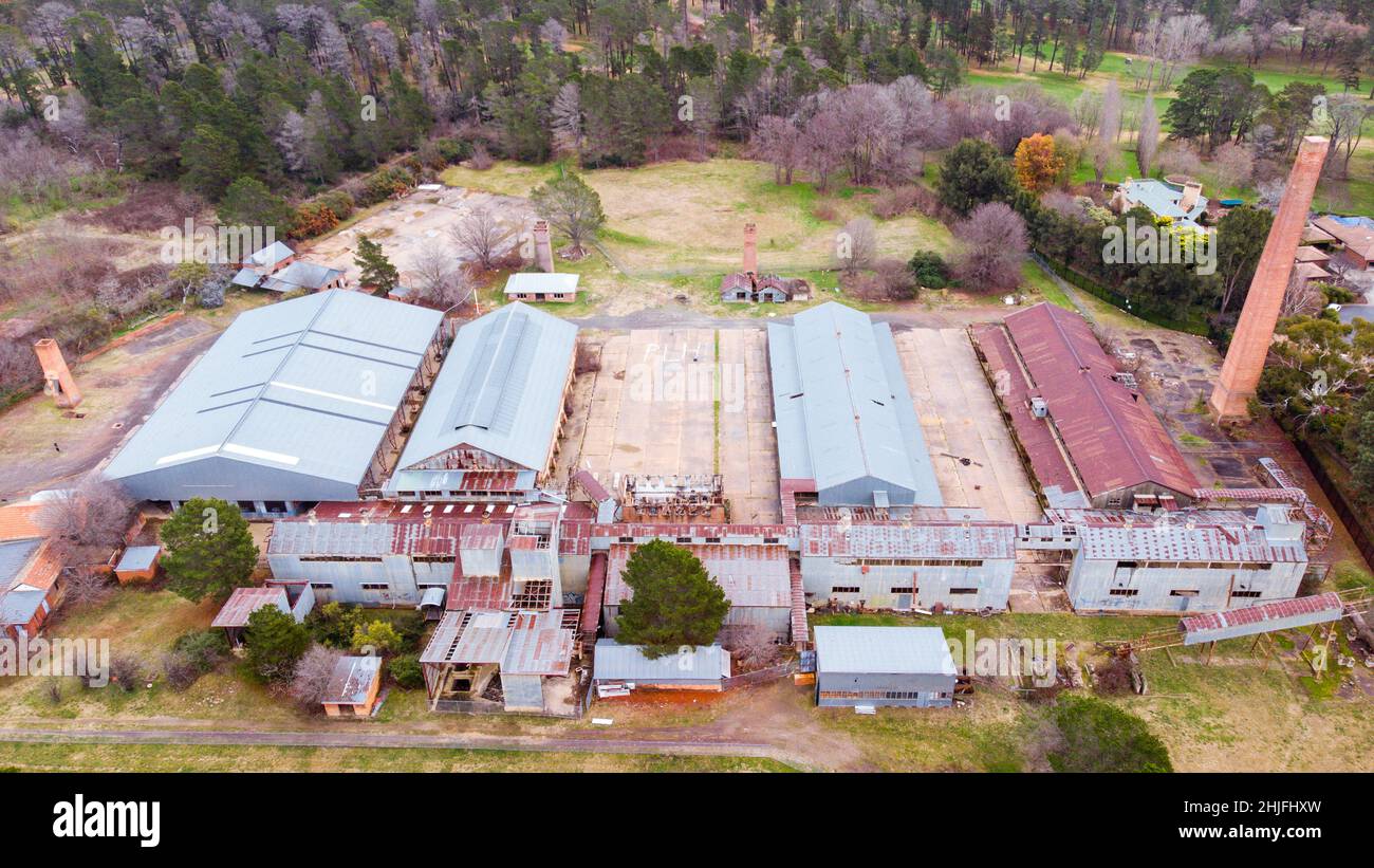 Beautiful view of rural buildings in a landscape with trees Stock Photo ...