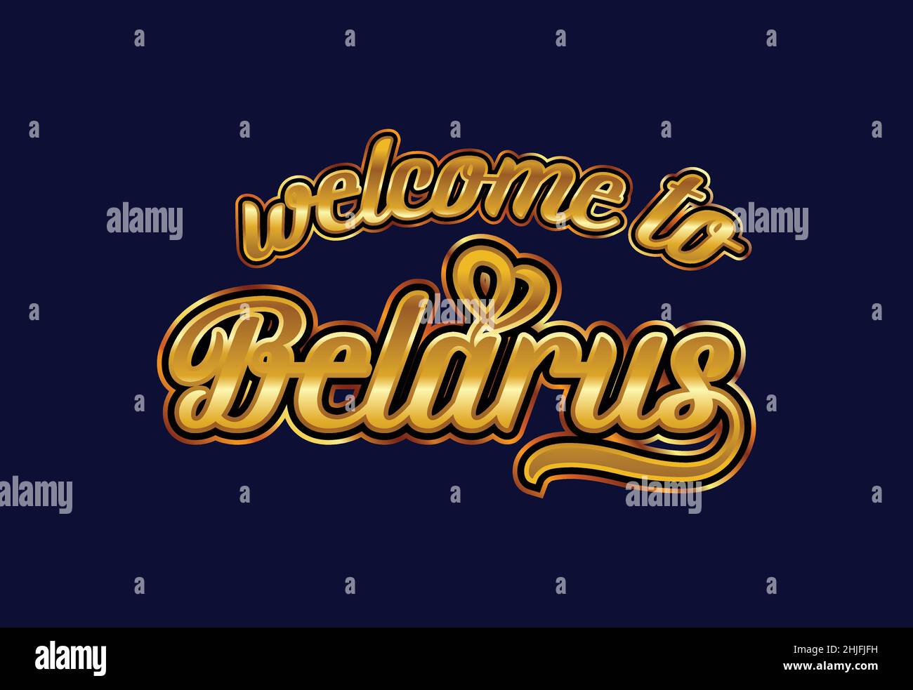Welcome To Belarus Word Text Creative Font Design Illustration. Welcome ...
