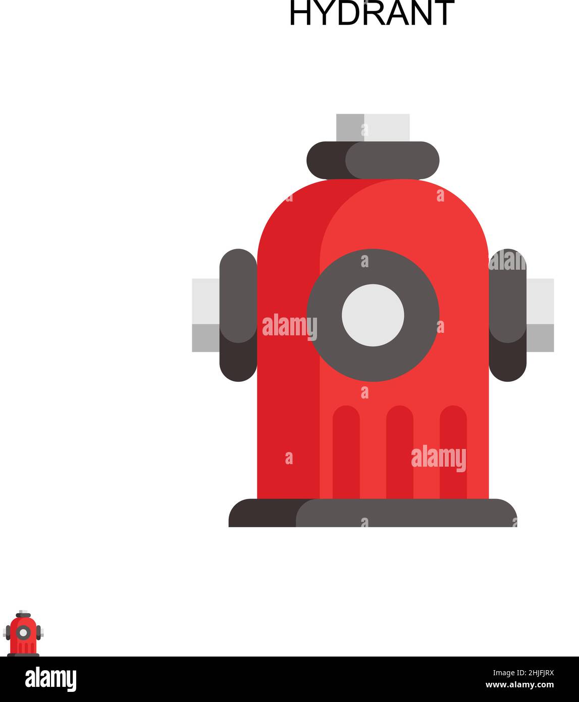 Hydrant Simple vector icon. Illustration symbol design template for web ...