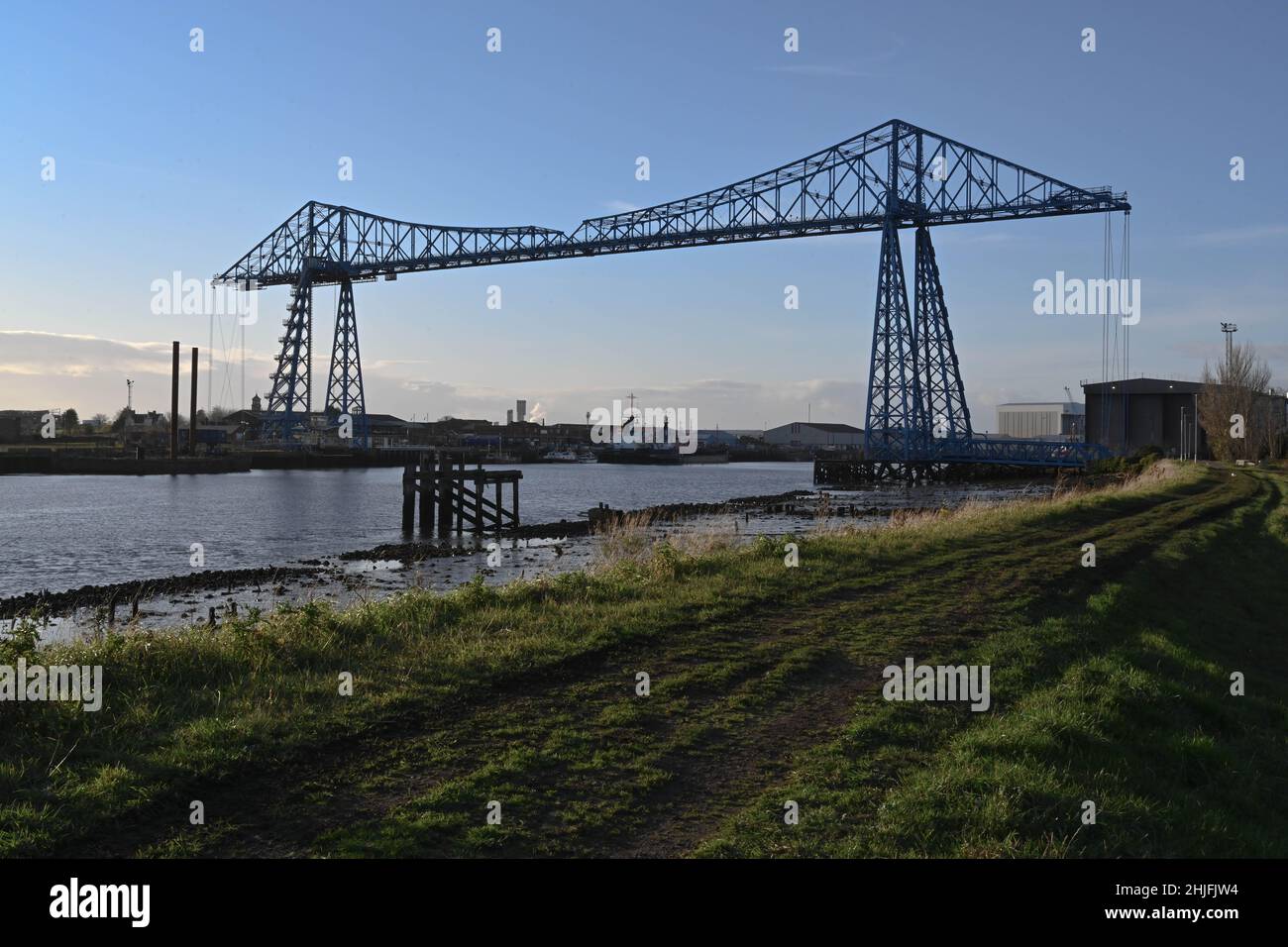 Transporter Bridge in Middlesbrough Stock Photo - Alamy