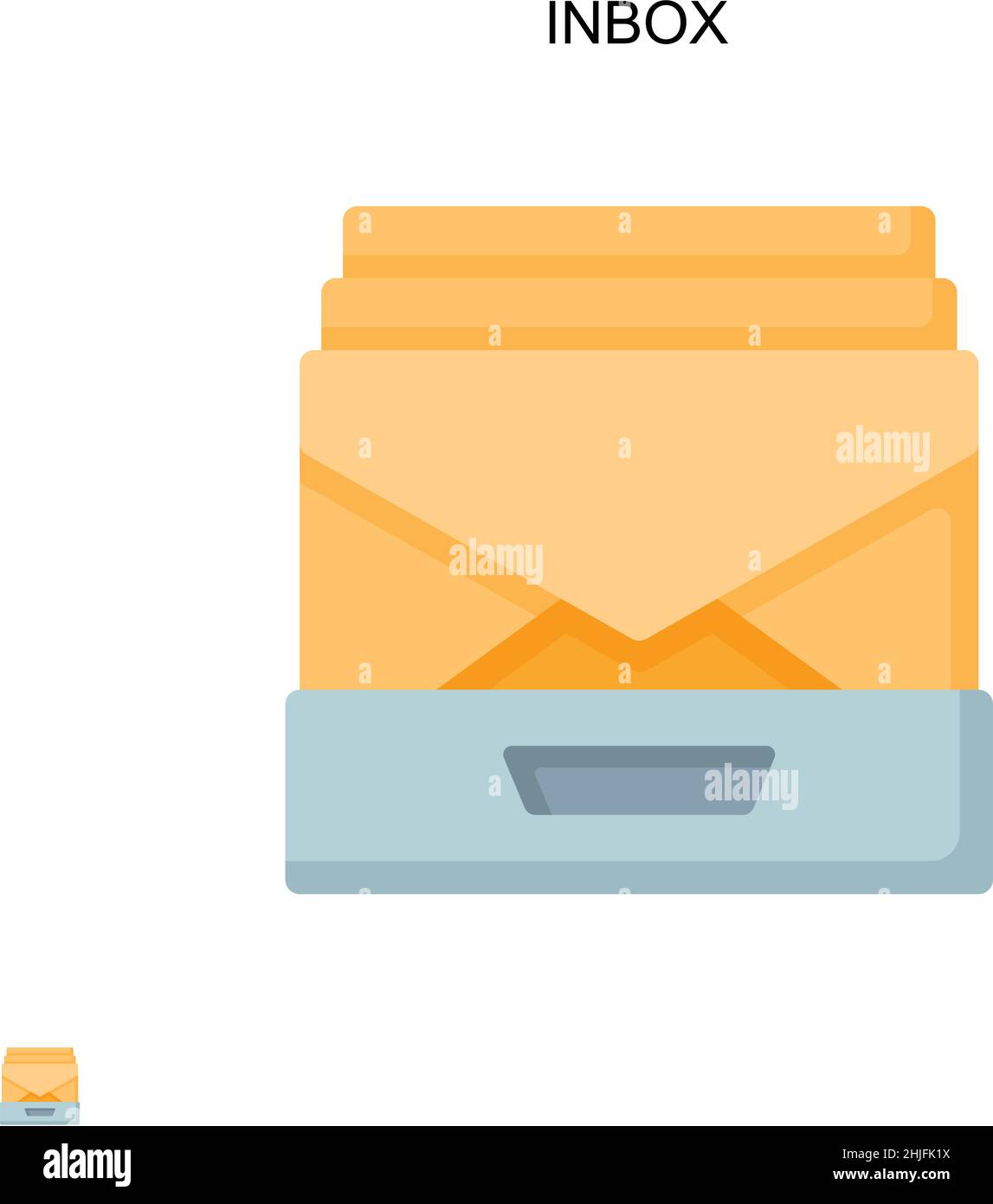 Inbox Simple vector icon. Illustration symbol design template for web mobile UI element Stock ...
