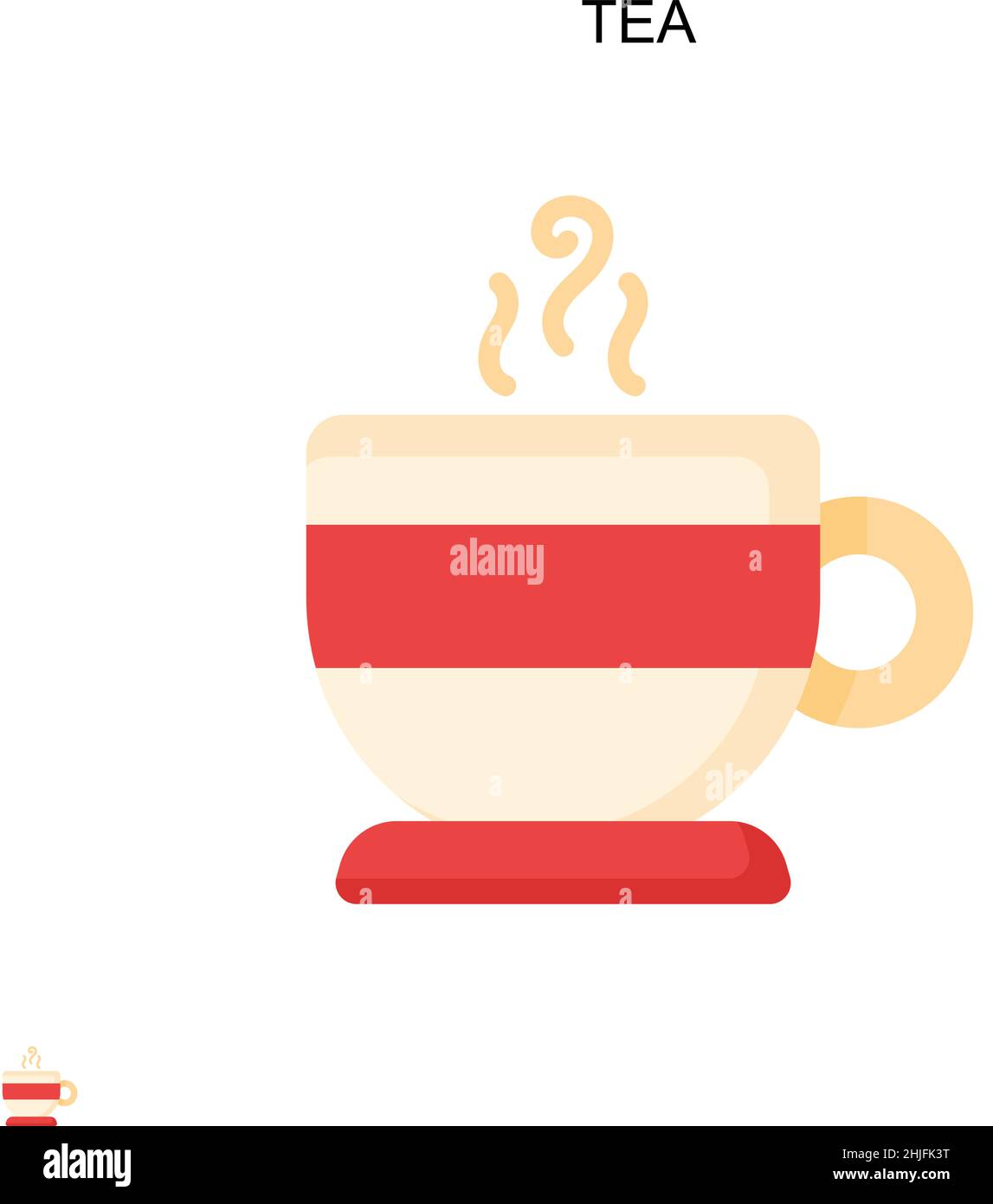 Tea Simple vector icon. Illustration symbol design template for web ...