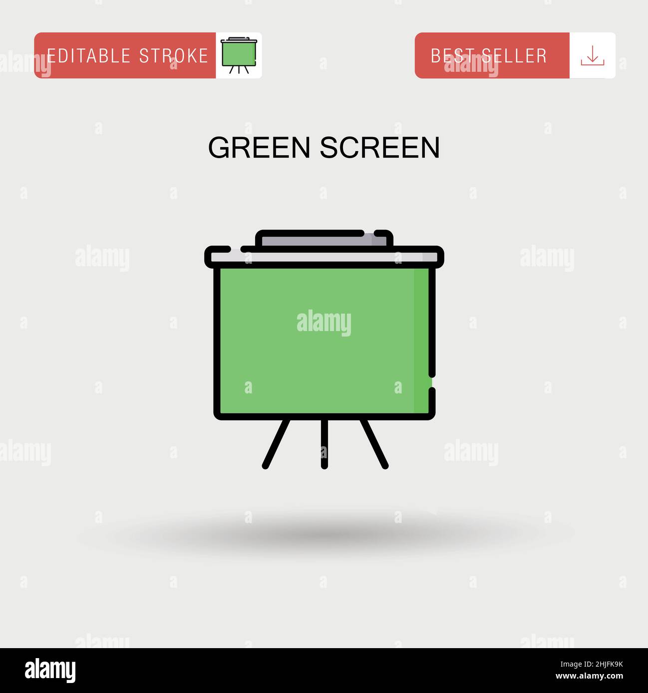 Isolated green screen Stock Vector Images - Alamy