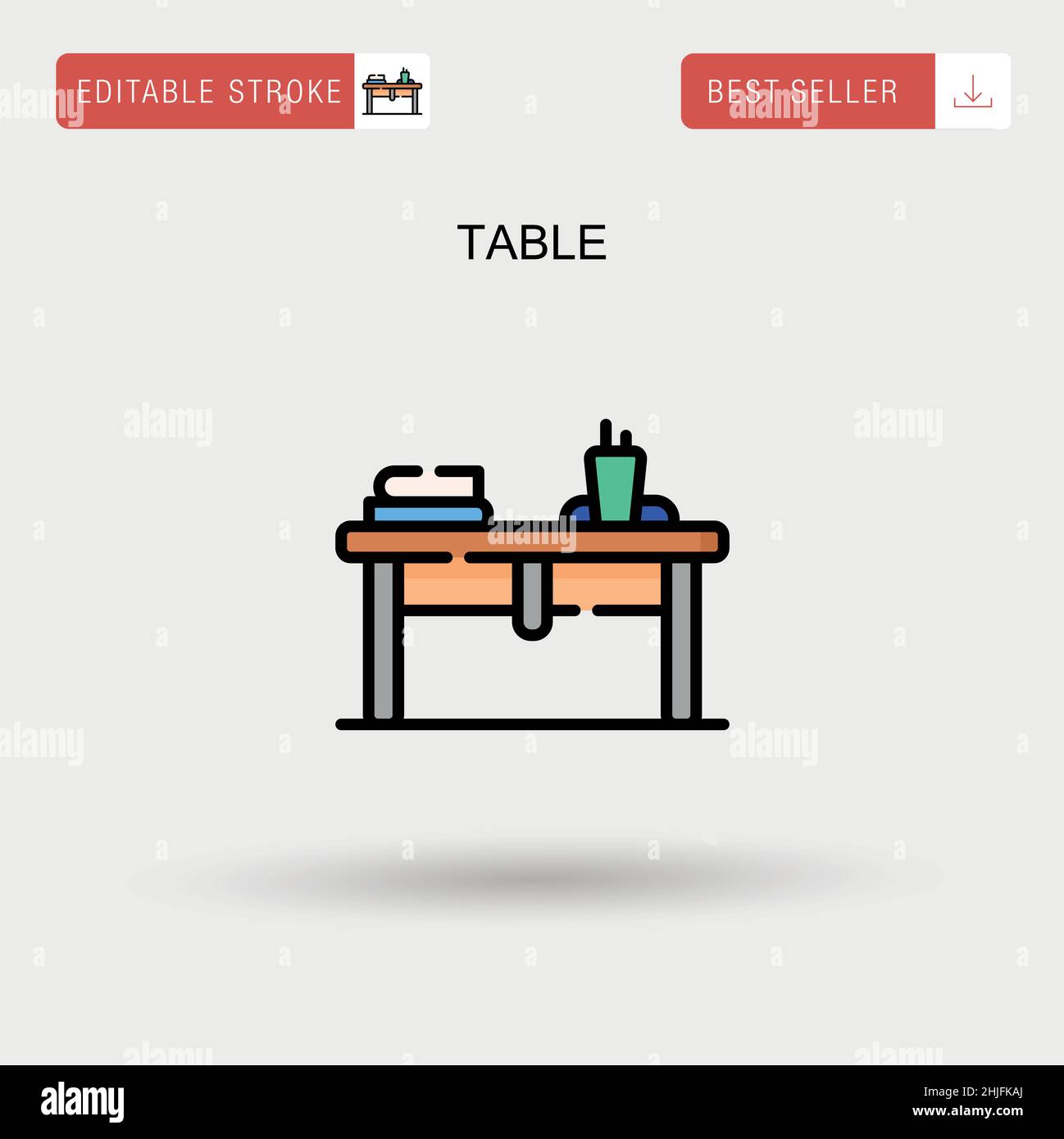 Table Simple vector icon Stock Vector Image & Art - Alamy