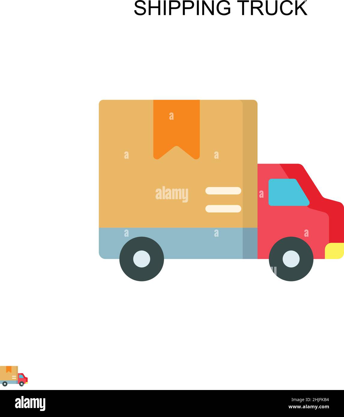 Shipping truck hi-res stock photography and images - Alamy