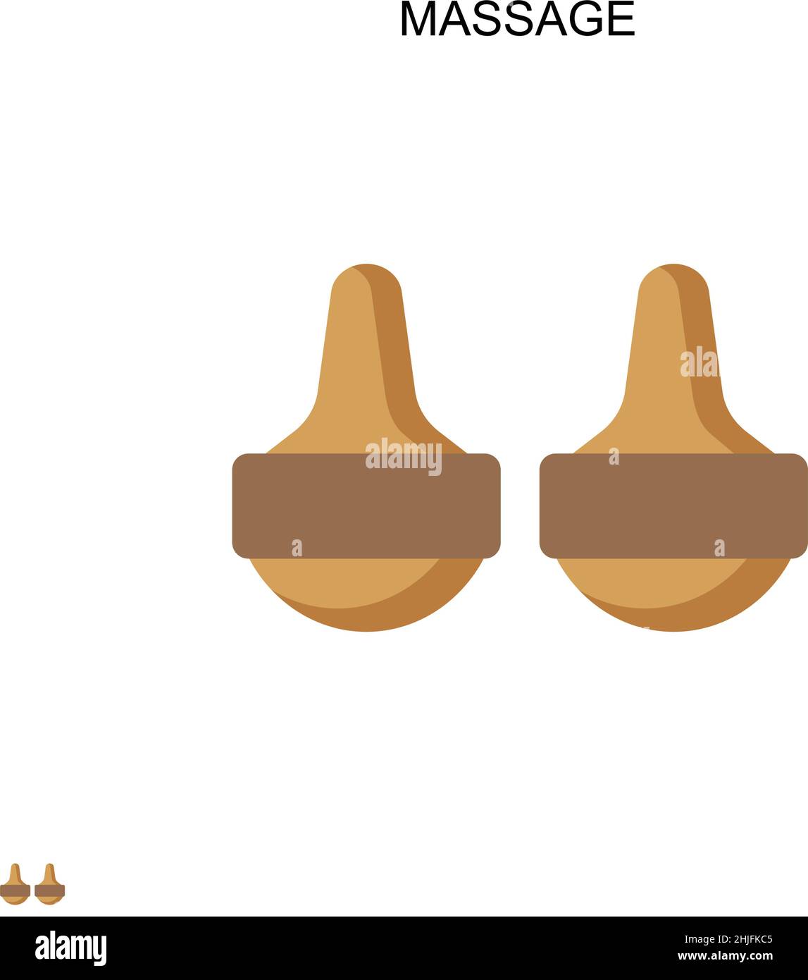 Massage Simple vector icon. Illustration symbol design template for web ...